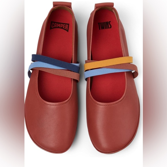 Camper | Shoes | Camper Red And Blue Dress Shoes With Minimalist Design ...